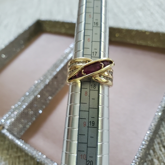 Jewelry | Vintage 14k Gold Ruby Diamond Ring | Poshmark